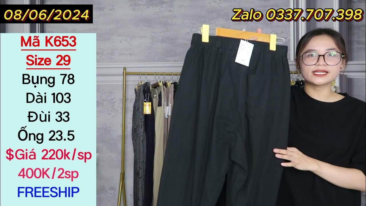 08/06/2024 🔥🔥🔥 Quần Kaki Size Bé Hơn 32 ⭕ Đồng Giá & Freeship (K639-674) #sanhdosi - YouTube