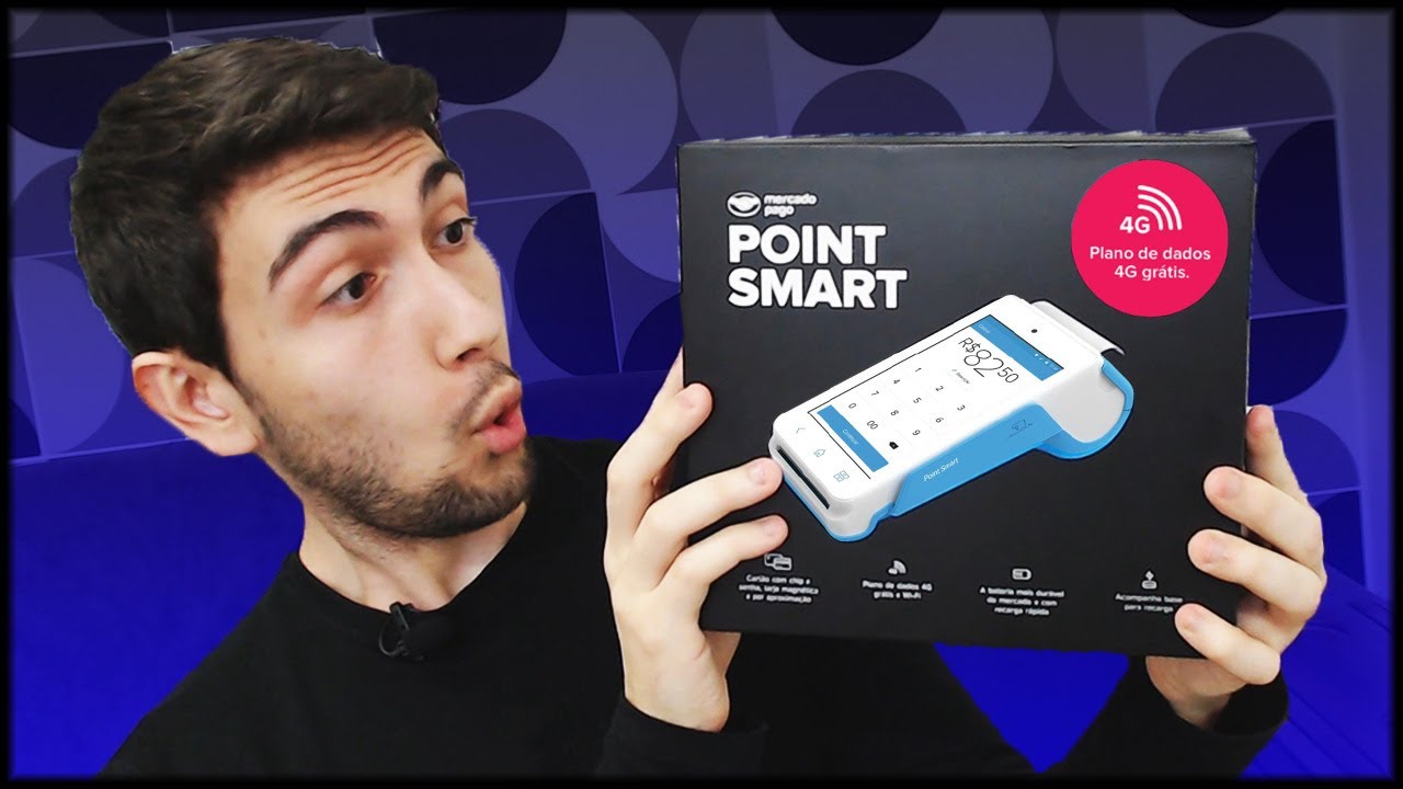 Maquininha POINT SMART de Cartão | Unboxing, Configuração e Primeira ...