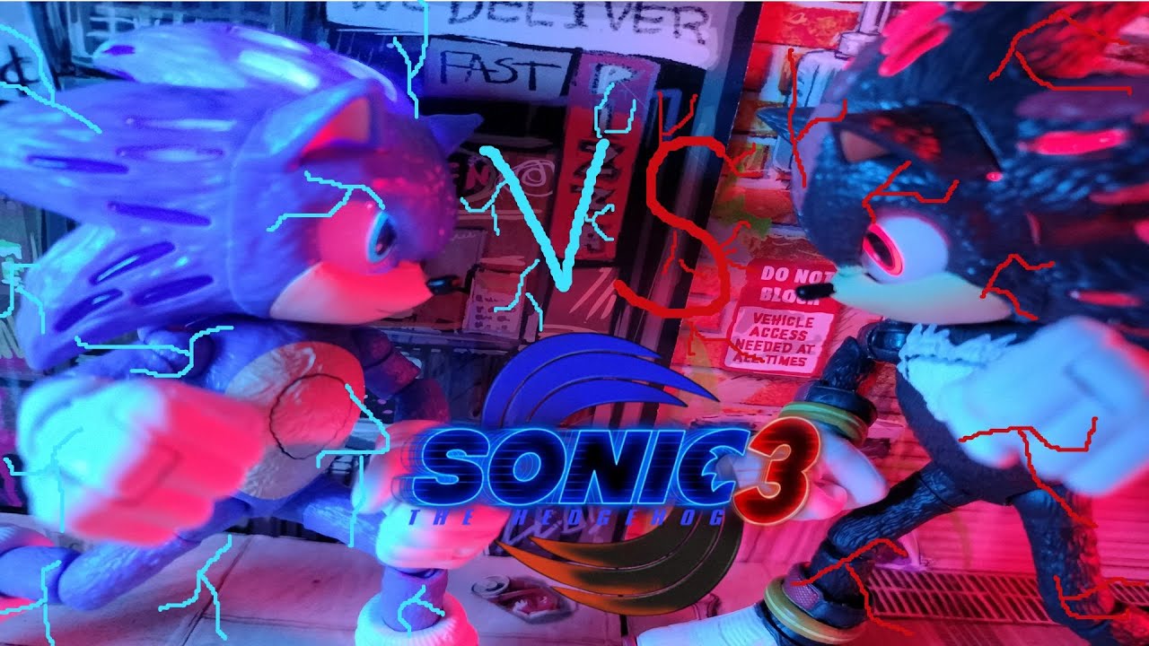 Sonic VS Shadow Sonic 3 Stop Motion Animation - YouTube