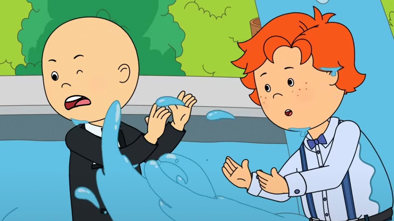 Caillou et Léo jouent dans l'eau | Caillou en Français - YouTube
