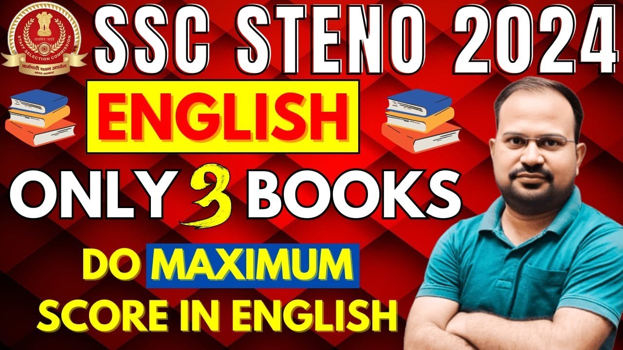 SSC Steno 2024 | English only 3 books | पढ़ने का सही तरीका जान लो ...
