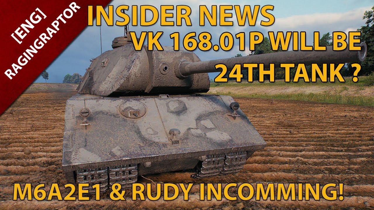 World of Tanks Insider News: VK168.01P Mauerbrecher will be the 24th ...