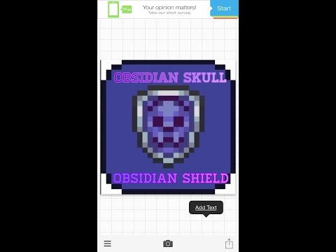 How to make the obsidian skull and then the obsidian shield - YouTube