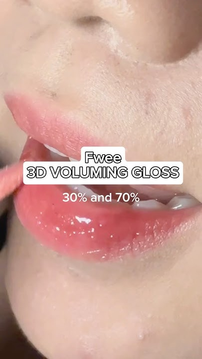 Swatching: Fwee 3D Voluming Gloss 30% and 70% - YouTube