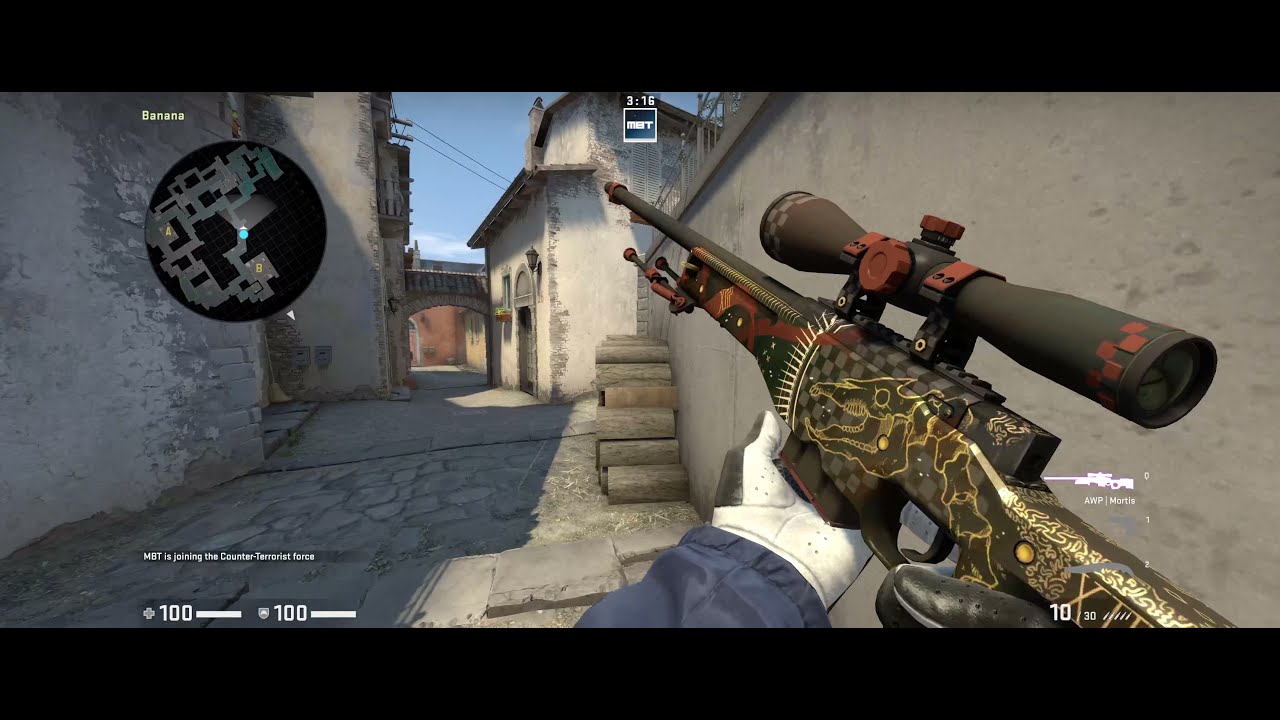 AWP Mortis Factory New Showcase CS:GO (3440x1440 resolution 21:9) - YouTube
