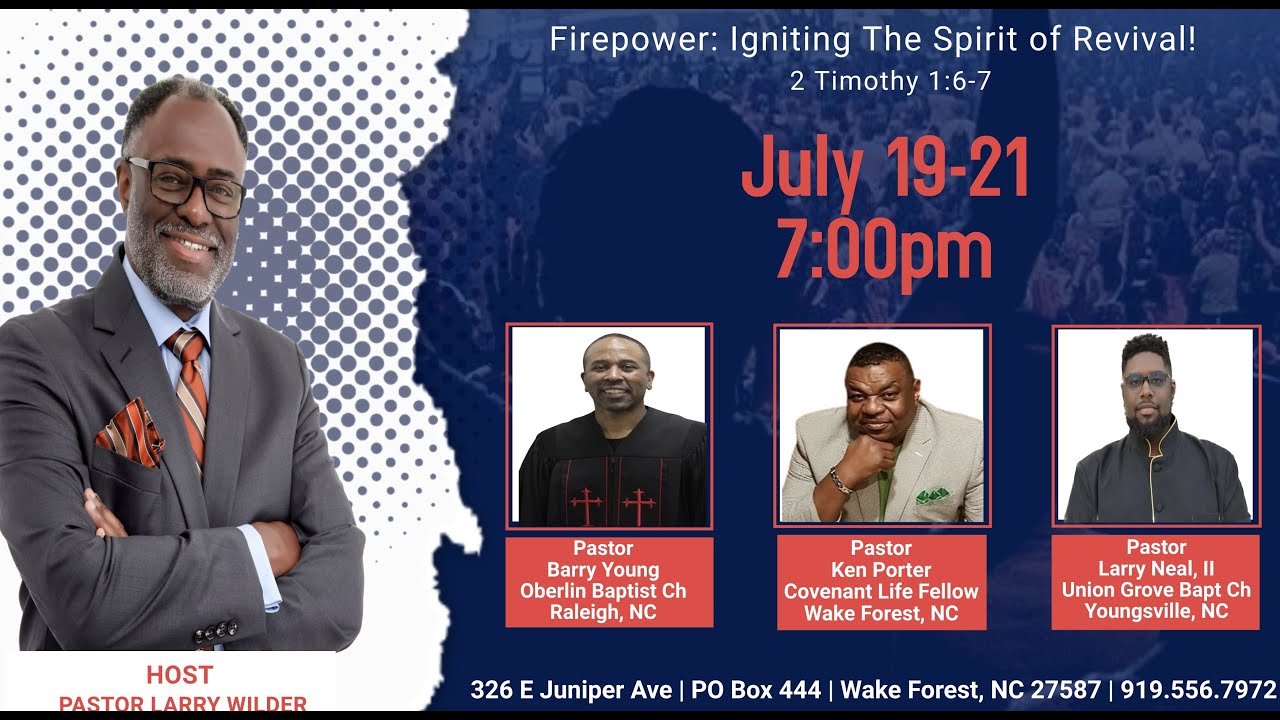 July 20, 2023, Revival Service, "Living Hot Requires a Fan", Rev. Ken ...