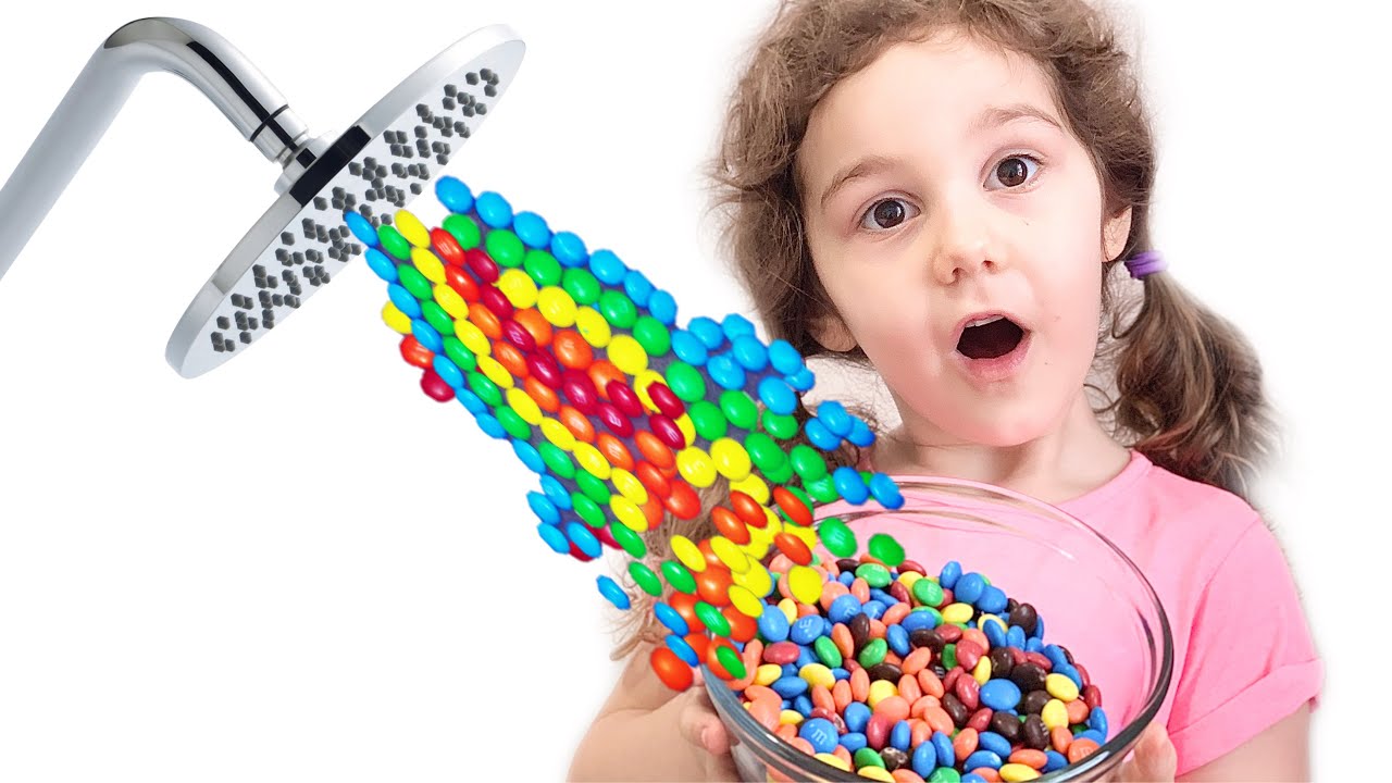 Sierra Pretend Play Magic Shower M&ms - YouTube