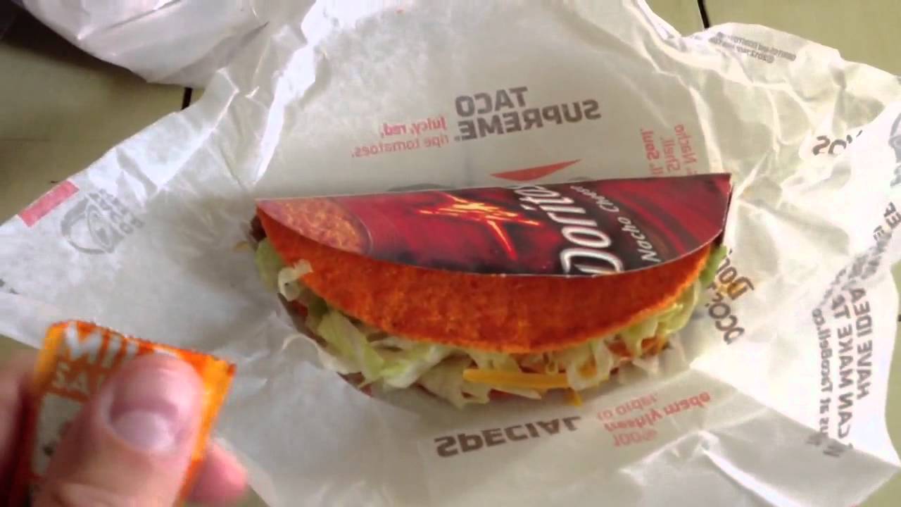 Taco Bell Doritos Locos Tacos Review - YouTube