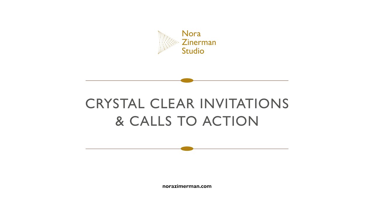 Calls to Action- How to be crystal clear on your website! - YouTube