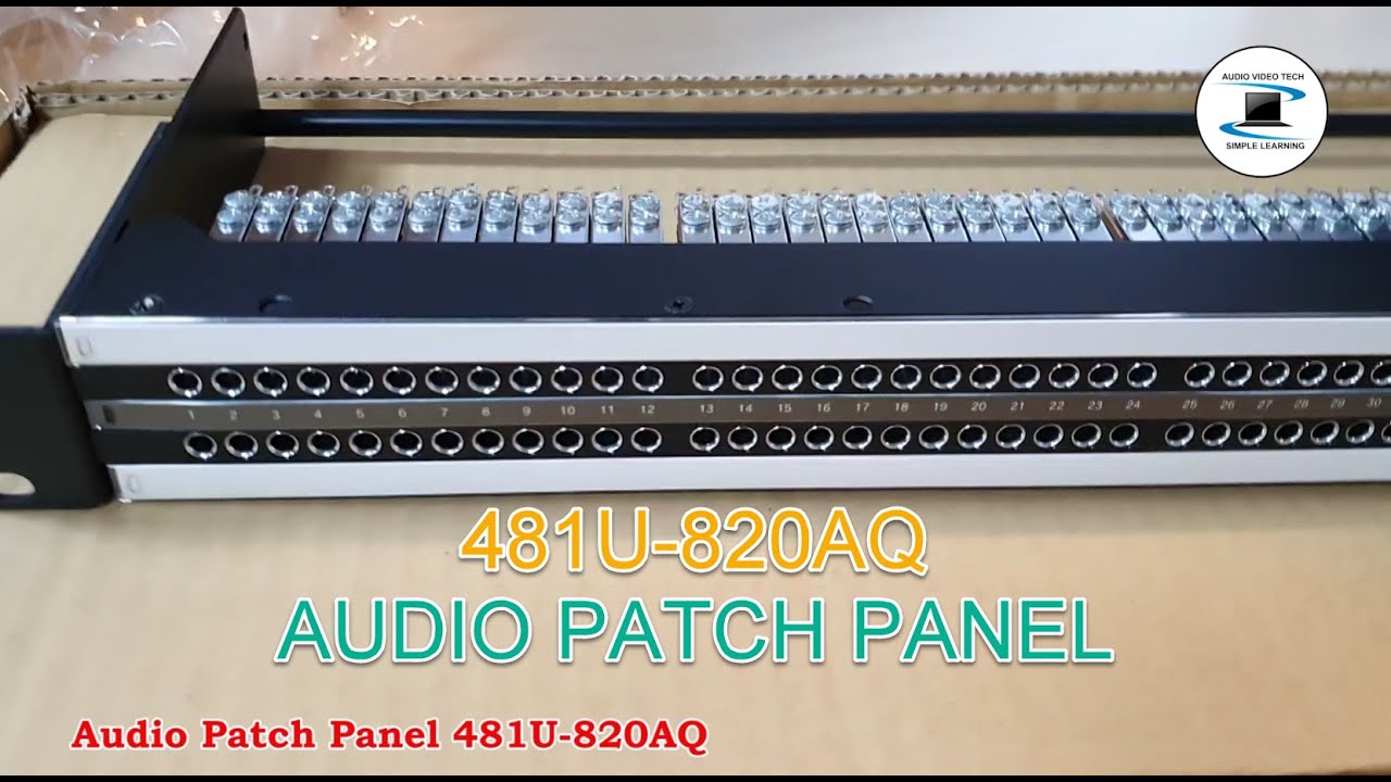 Canare Audio patch panel 481U-820AQ : Overview. - YouTube