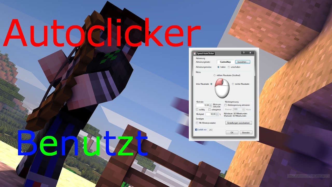 Minecraft Bedwars #10. AUTOCLICKER!!!! - YouTube