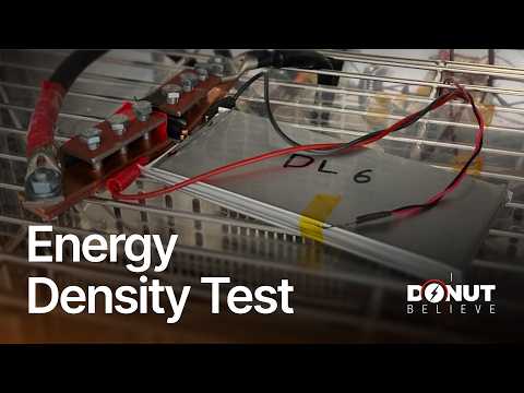 Energy Density Test | 400 Wh/kg? | I Donut Believe