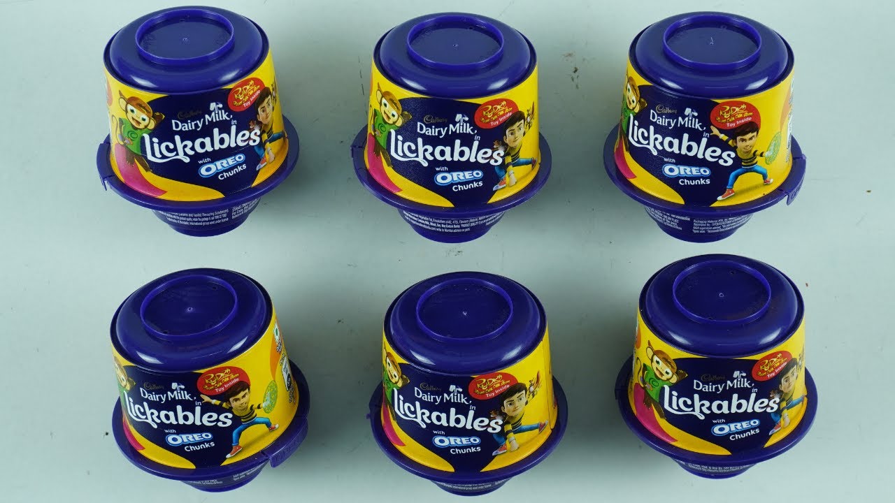6 Rudra Cadbury Dairy Milk Lickables Chocolate with Oreo Chunks - YouTube