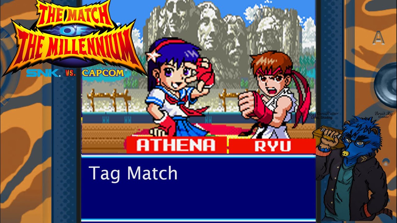 SNK vs Capcom: Match of the Millennium - Tag - Athena & Ryu - YouTube
