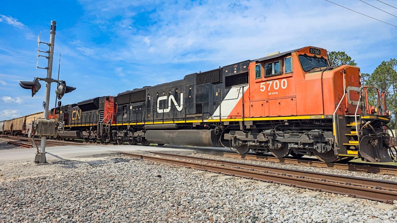 CN SD75I #5700 Leads B229 North | Rare EMD Duo & Musical P3 Horn | 5/9 ...