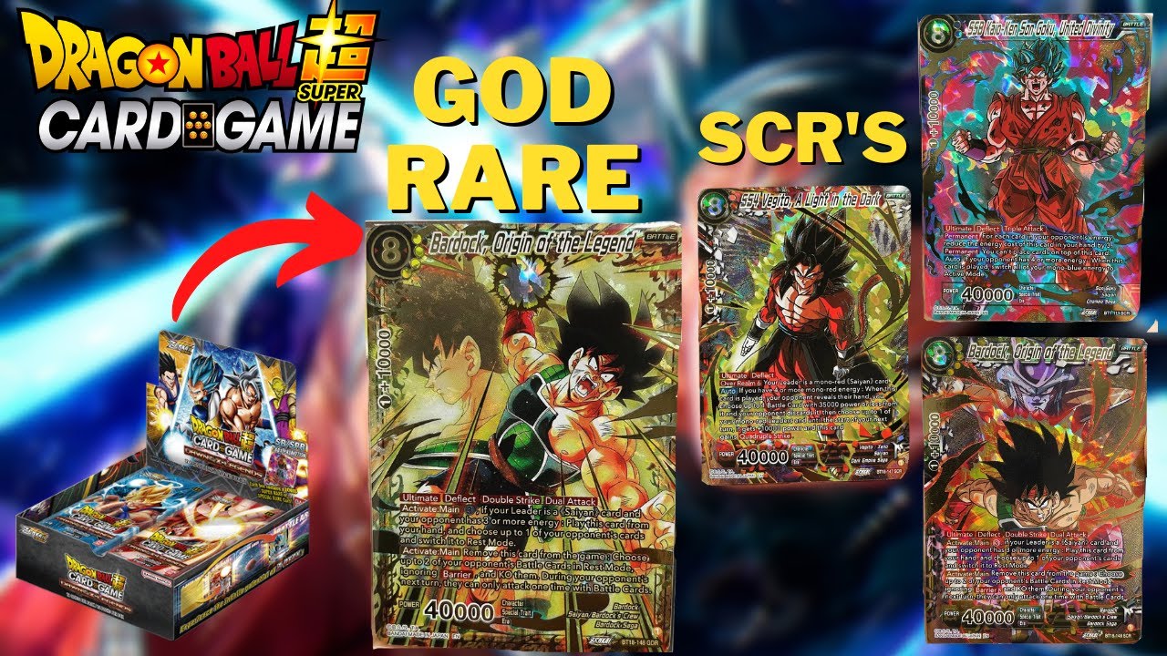 Pulling the God Rare and All Secret Rare's! DragonBall B18 Pre Release ...