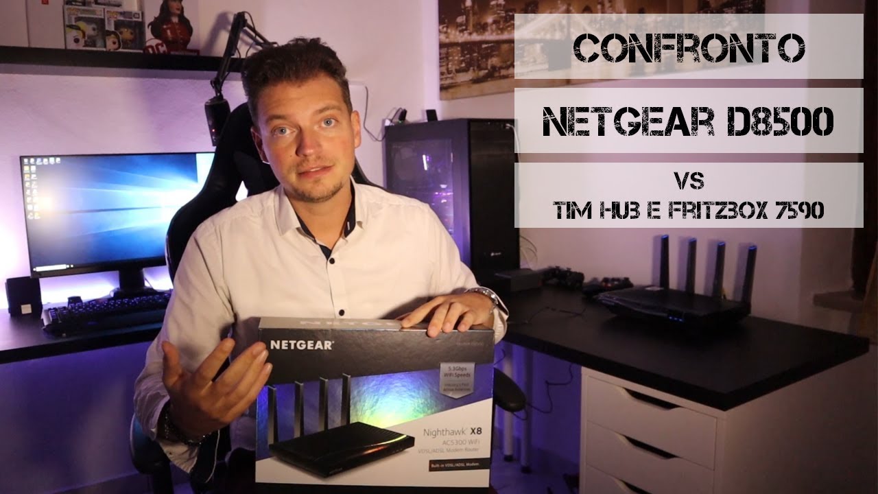 Tim HUB vs Netgear D8500 - Guida configurazione e confronto - YouTube
