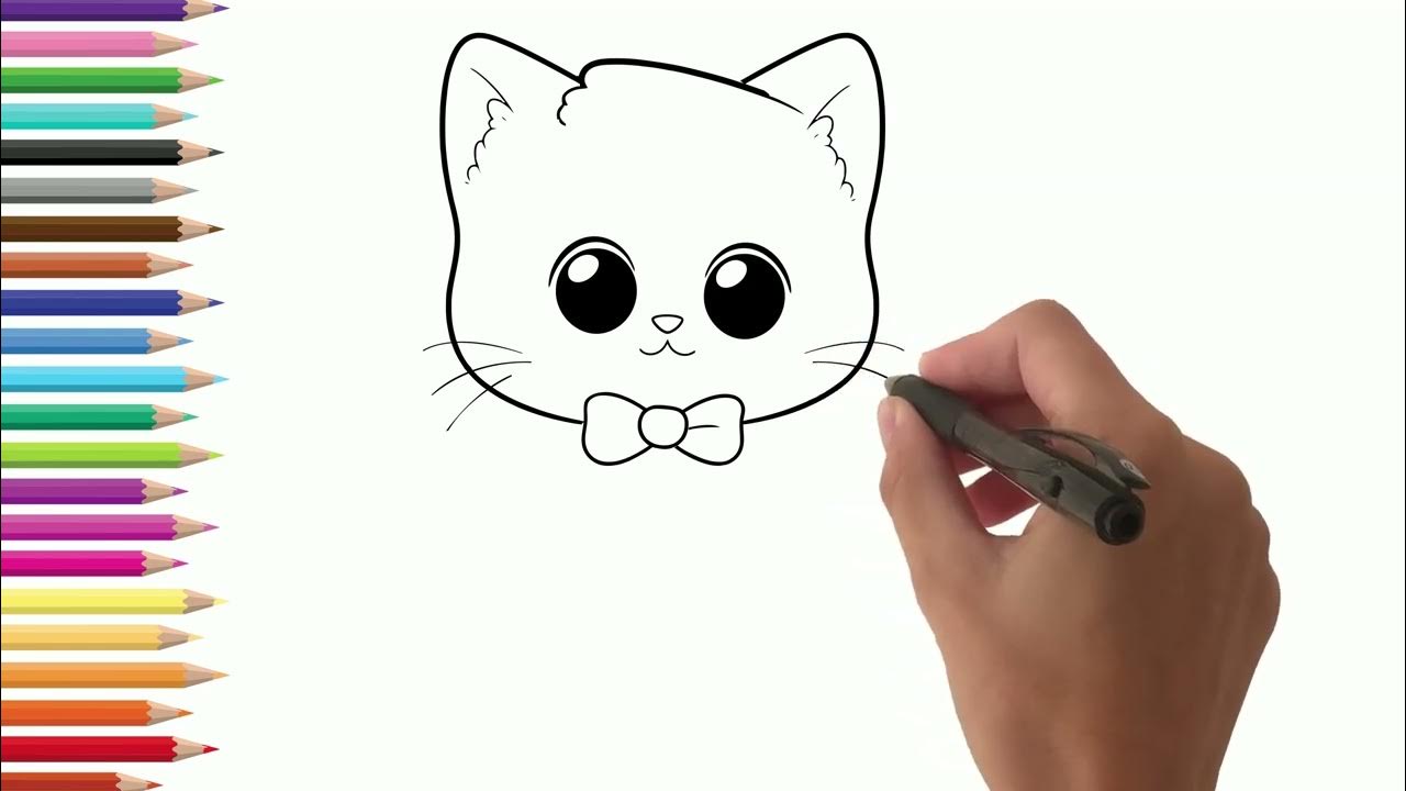 How to Draw a Cat from Scratch - Step by Step Drawing Tutorial - YouTube