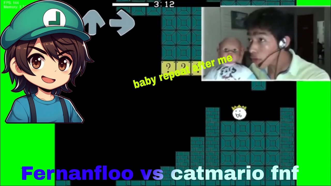 Fernanflo vs cat Mario fnf - YouTube