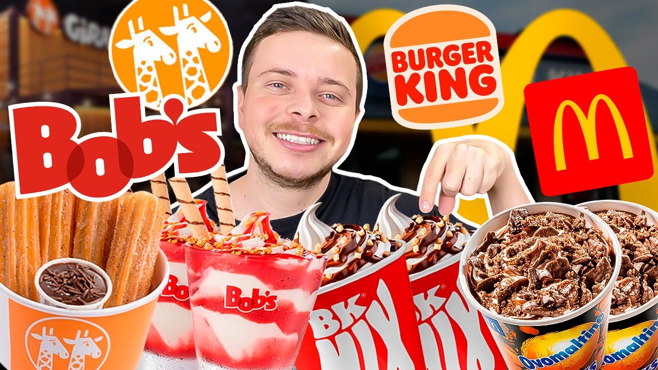 PROVAMOS A MELHOR SOBREMESA DE CADA FAST FOOD - YouTube
