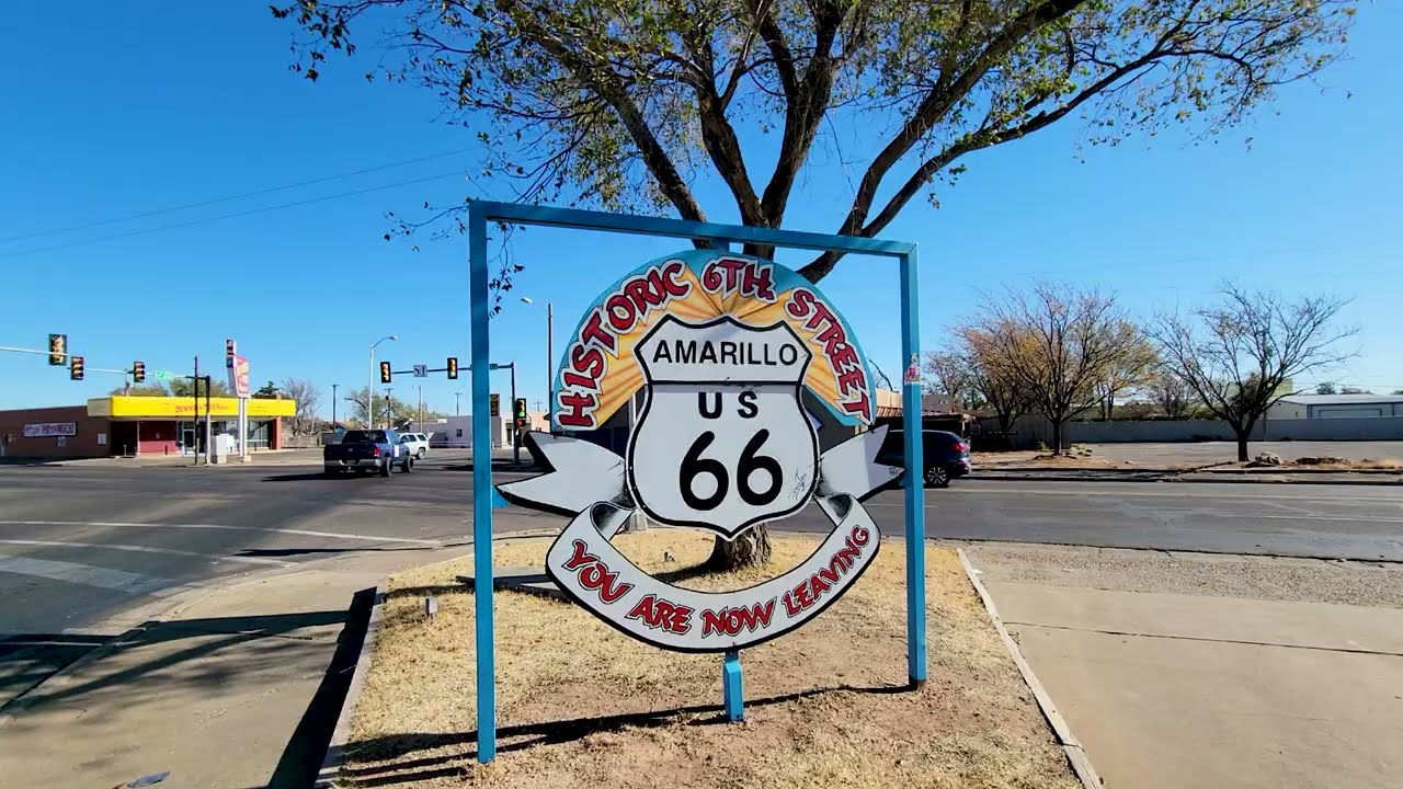 Route 66 Historic District, Amarillo, Texas - YouTube