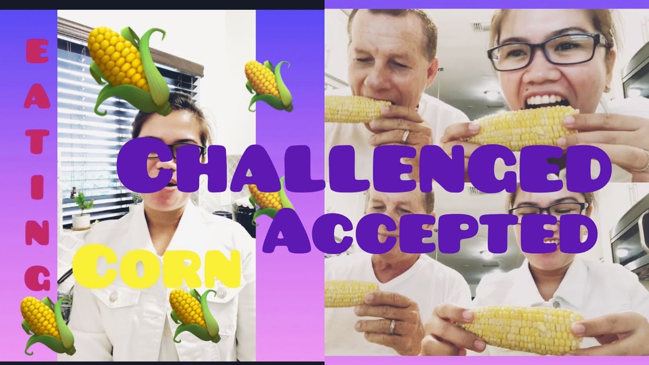 Eating corn challenged - YouTube