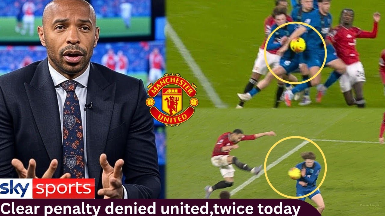CLEAR RED CARD/ PENALTY AS CONTROVERSY ROCKS MANCHESTER UNITED MATCH ...