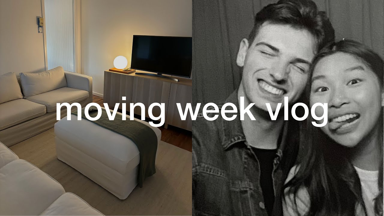 Moving Week Vlog | night shift, getting a new phone & setting up our house :) - YouTube