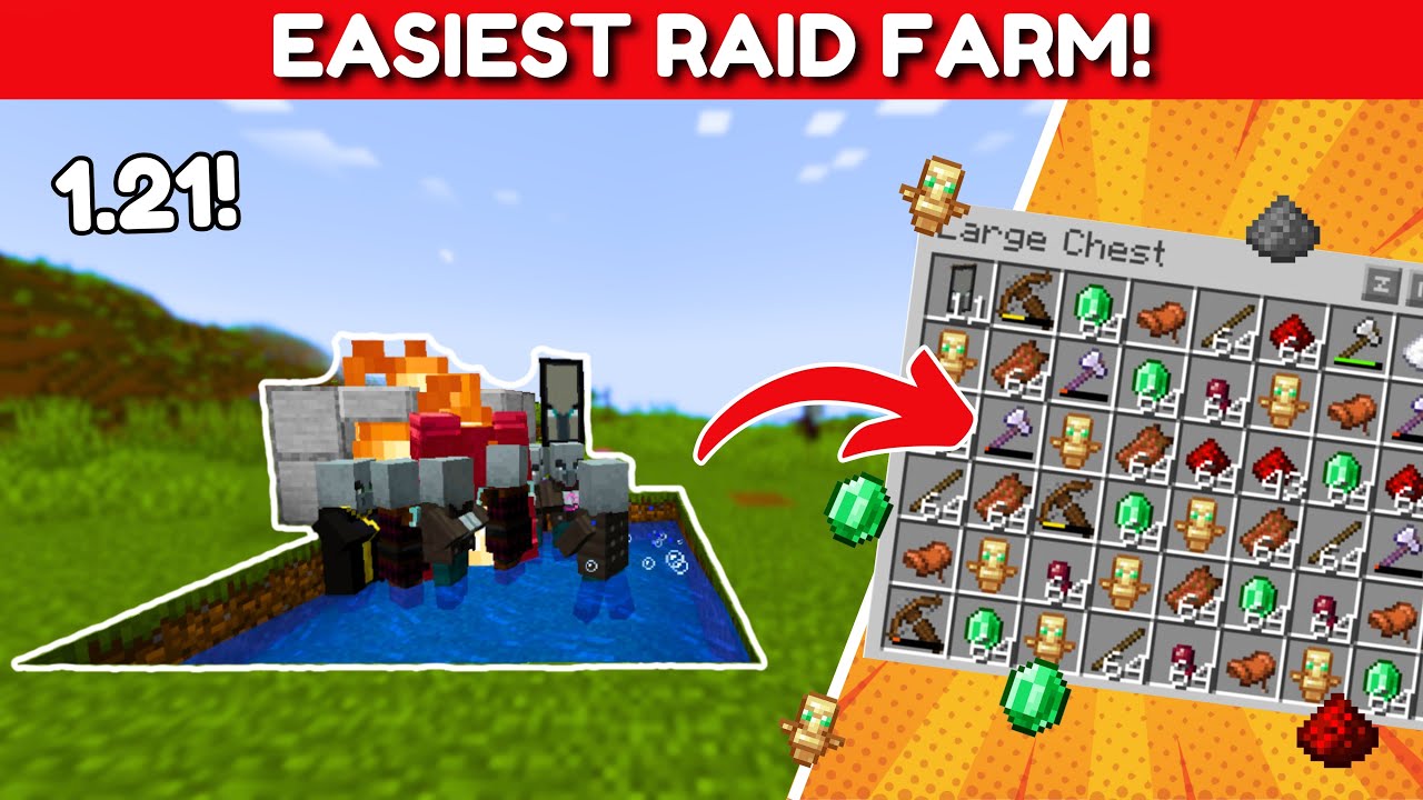 INSANE Raid Farm in Minecraft 1.21+ (So Easy!) - YouTube