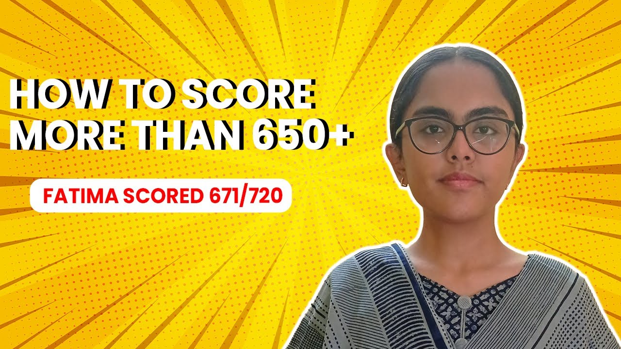 HOW TO SCORE MORE THAN 650+ | FATIMA Scored 671/720 in NEET 2021 | Dr S ...