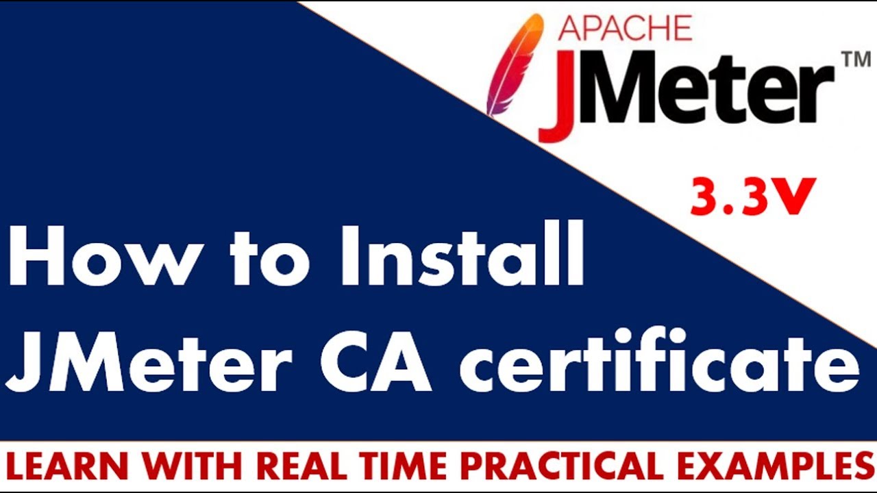 Jmeter Tutorial How To Install Jmeter Ca Certificate For Recording Youtube