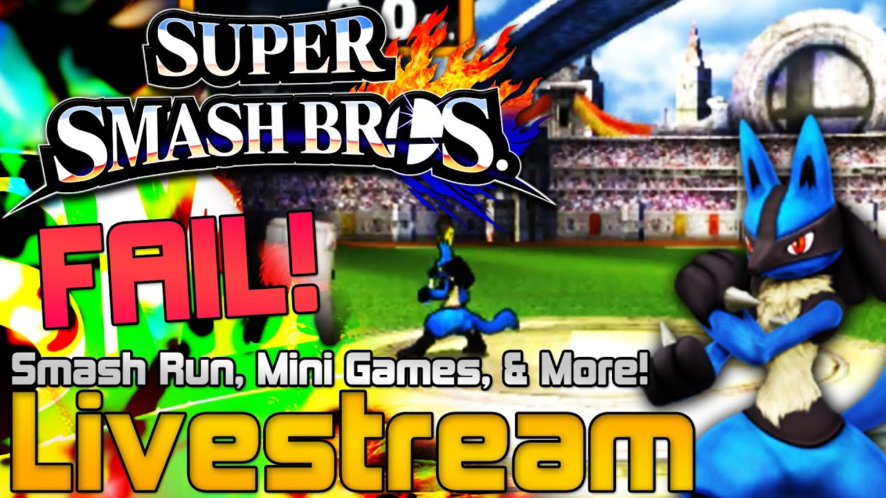 Super Smash Bros. 3DS Smash Run, Mini Games and More! - LIVESTREAM ...