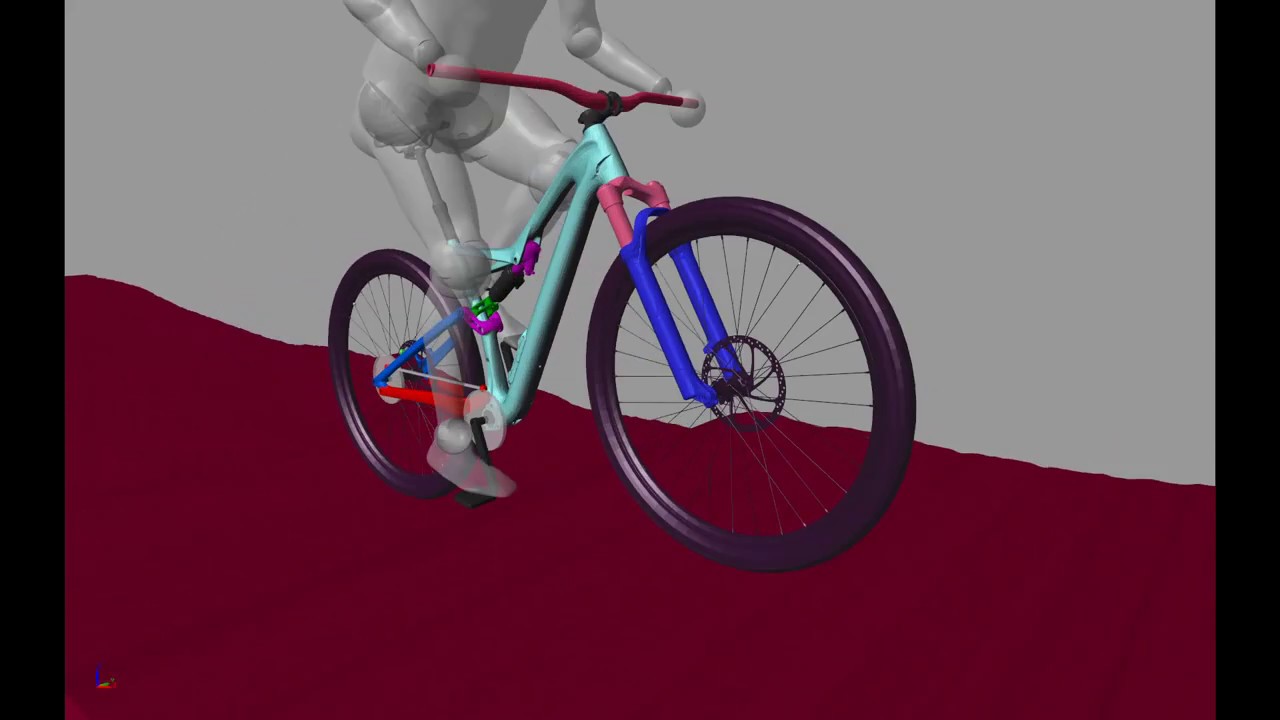 Multi-body Mountain Bike Simulation - YouTube