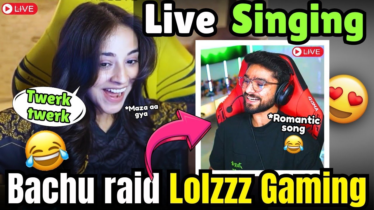 Lolzzz Twerk on Stream😂• bachu raid LolzZz💛• GodLike New join Girl Raid ...