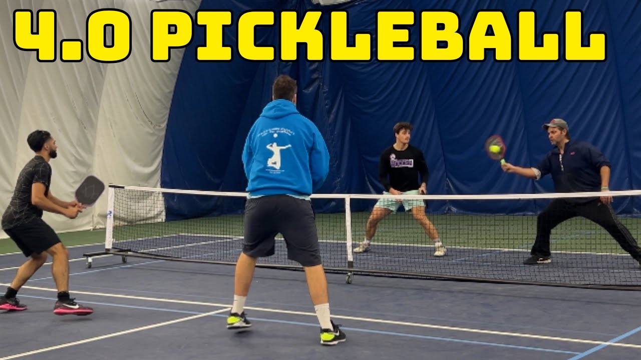 4.0 Mens Doubles Pickleball | Matt & Harris vs Tom & Amani | Long Beach Tennis Center - YouTube