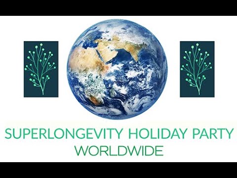 H+ SuperLongevity Holiday Party Video (feat. Aubrey de Grey, Natasha Vita-More, Max More)