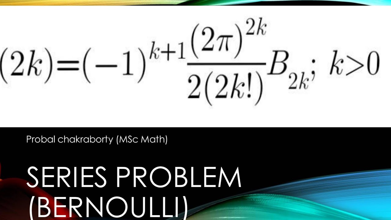 Bernoulli number - YouTube