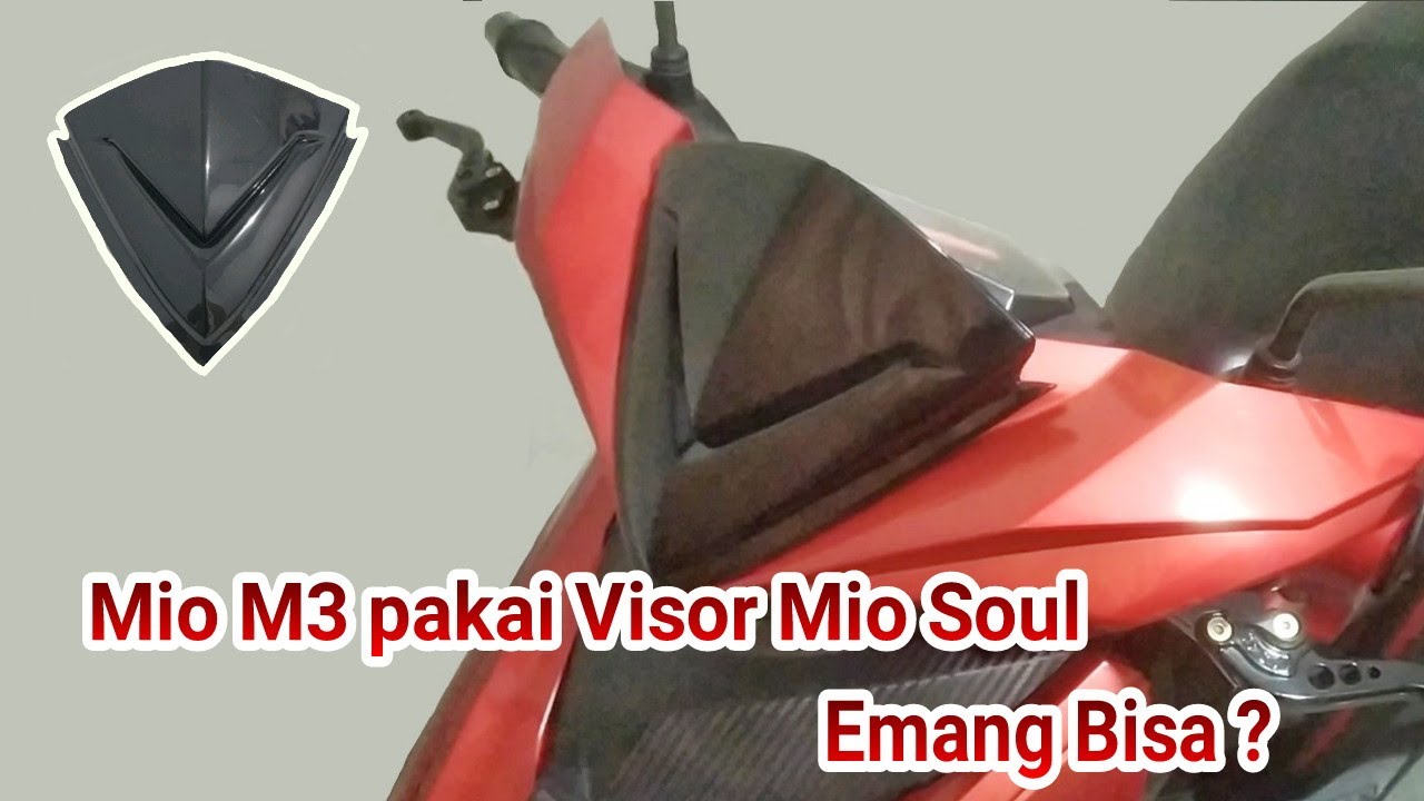 Visor Mio M3 || Mio M3 Pakai Visor Mio Soul, Jadi Lebih Gagah ! - YouTube