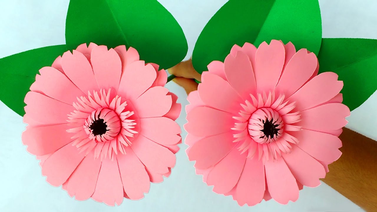 Diy Paper Flowers - Kagojer Ful - কাগজের ফুল বানানো - Paper Flowers ...