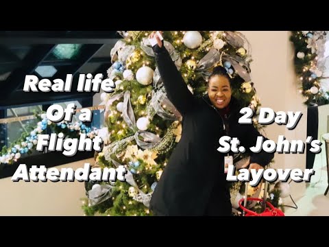 Real life of a Canadian Flight attendant | 2 Day Pairing | Newfoundland ...