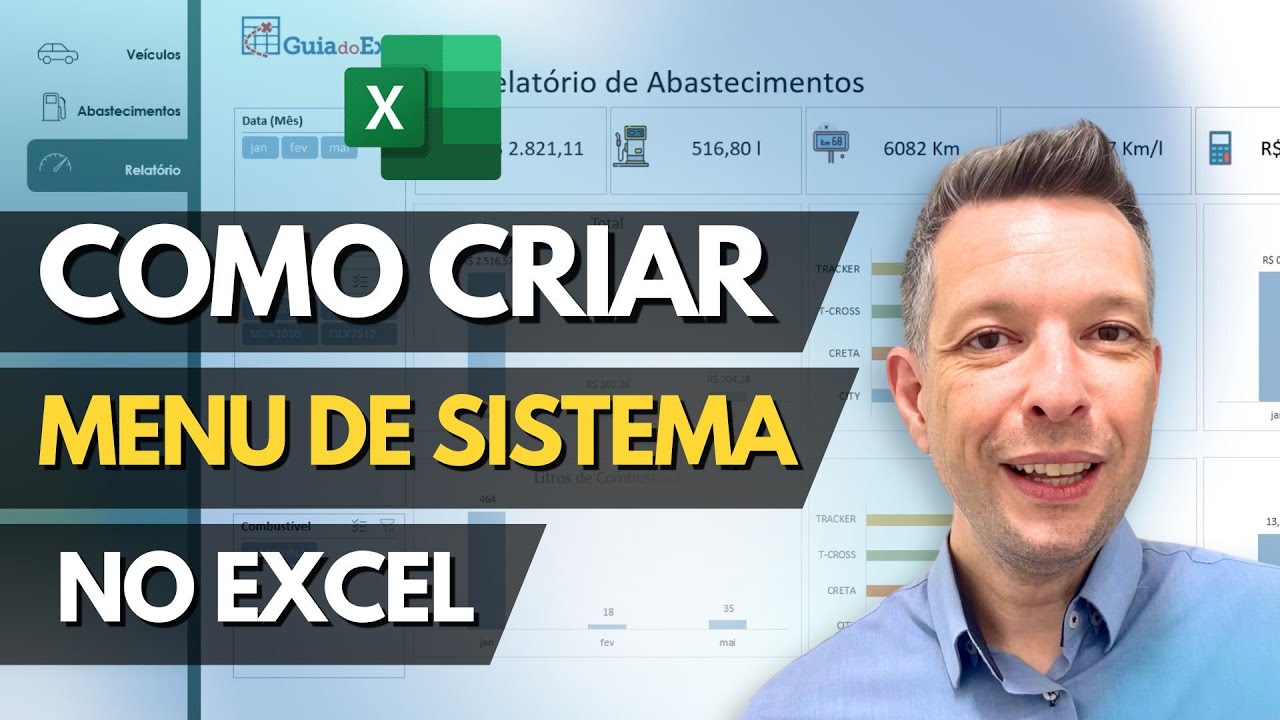Como Criar Menus de Sistema no Excel - Design de Planilha - YouTube