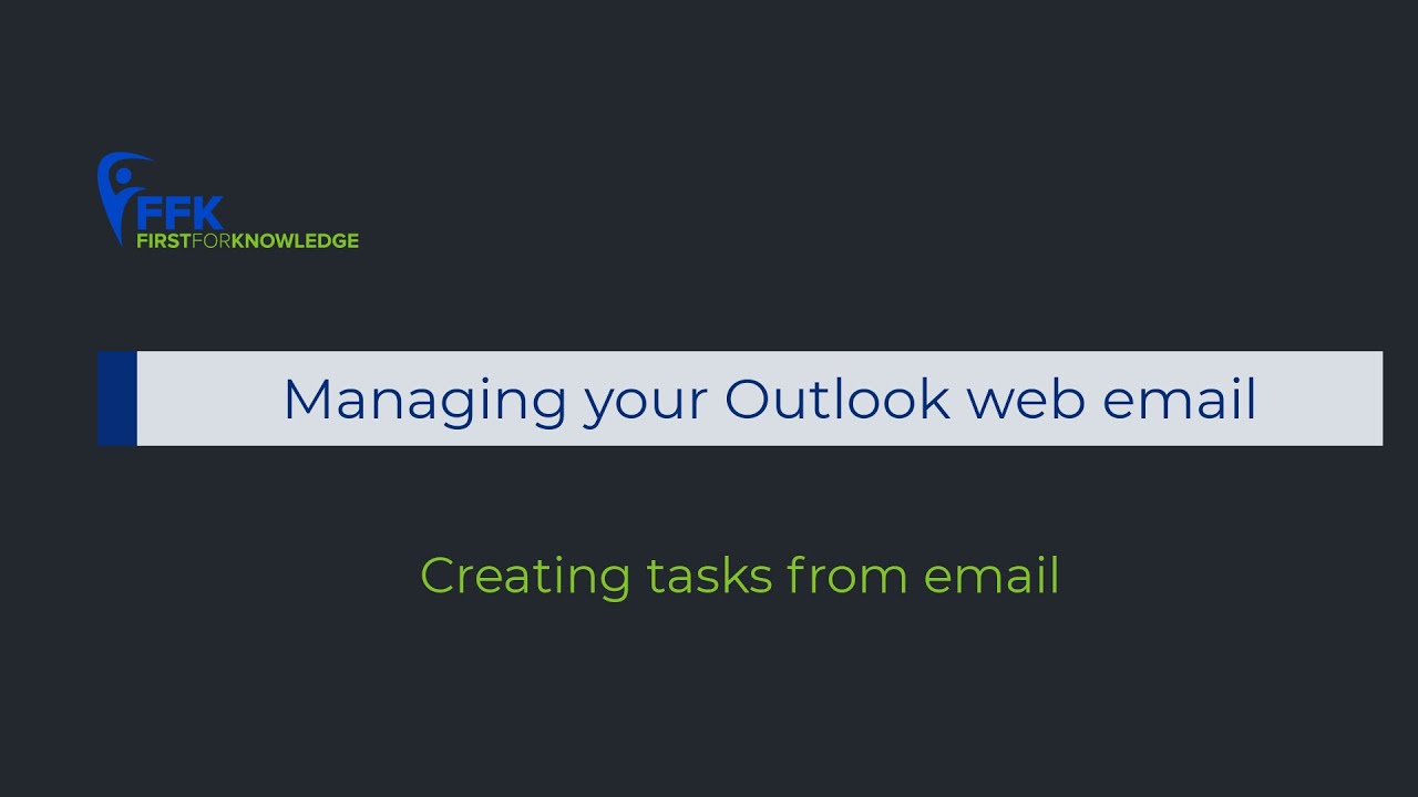 Converting emails to tasks - YouTube