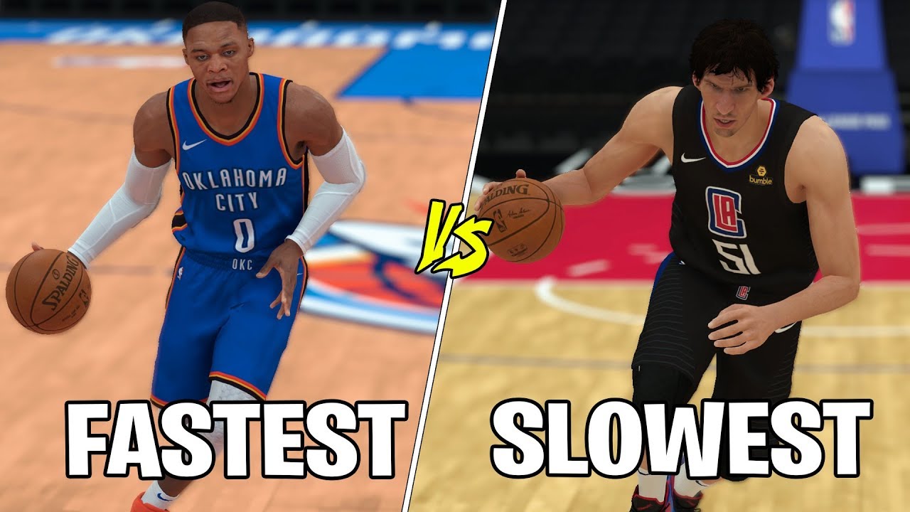 Fastest Player In The NBA Vs The Slowest Player In The NBA! NBA 2K19 ...