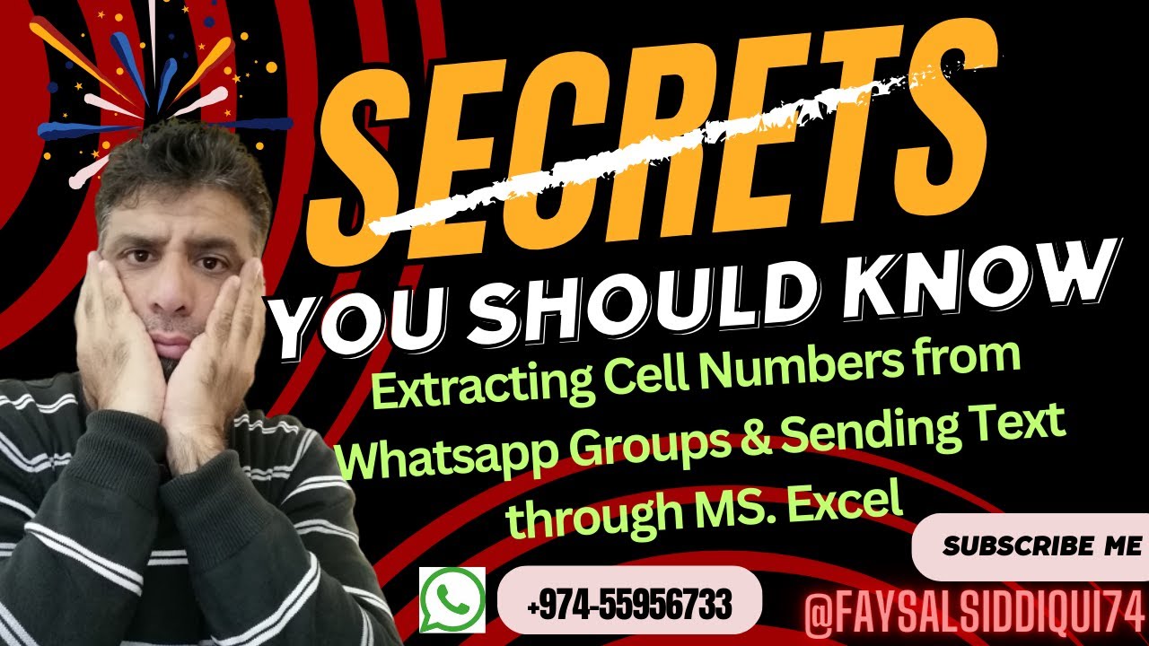 Extracting Cell Numbers From WhatsApp Groups Sending Text Through MS Extracting Cell Numbers From WhatsApp Groups Sending Text Through MS