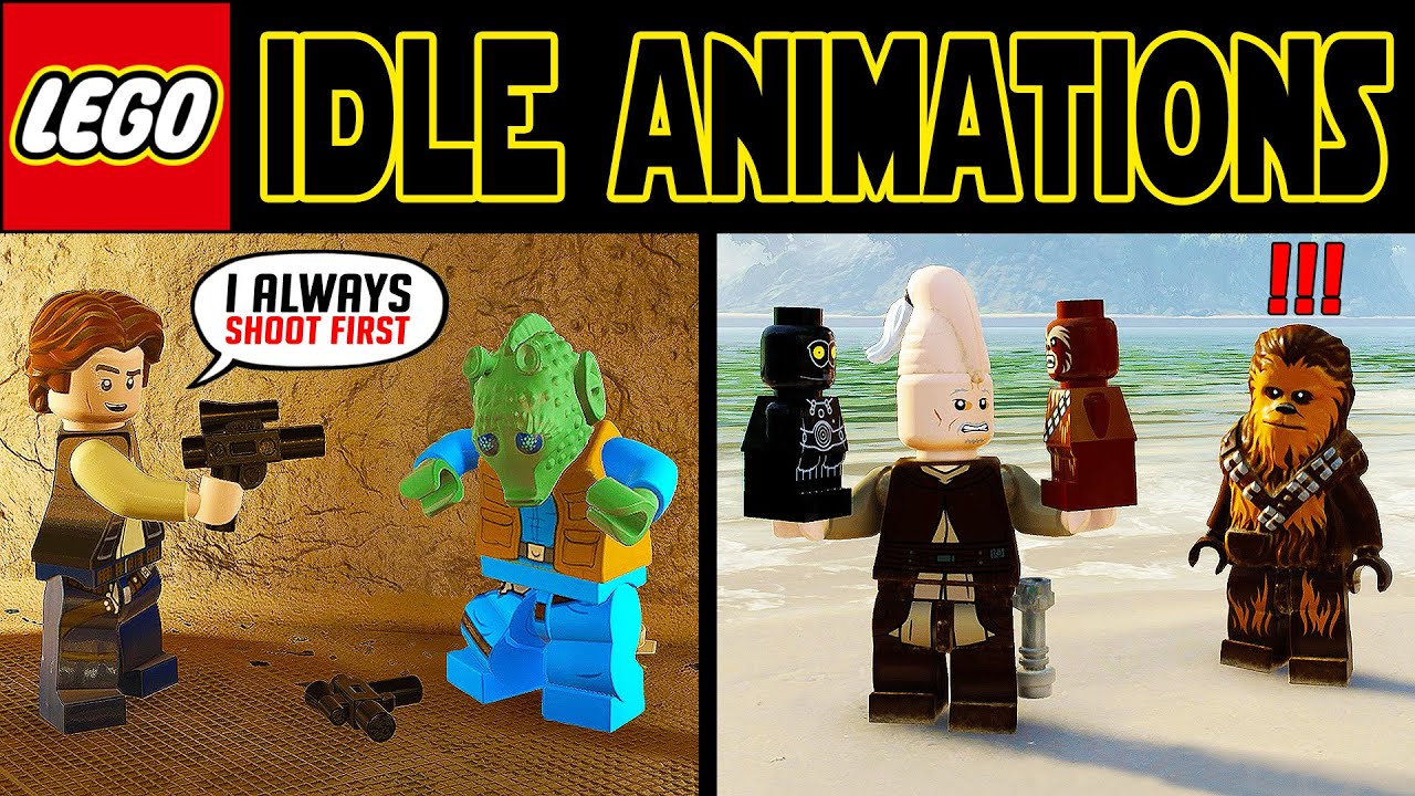 The Funniest IDLE ANIMATIONS in 'LEGO Star Wars: The Skywalker Saga ...