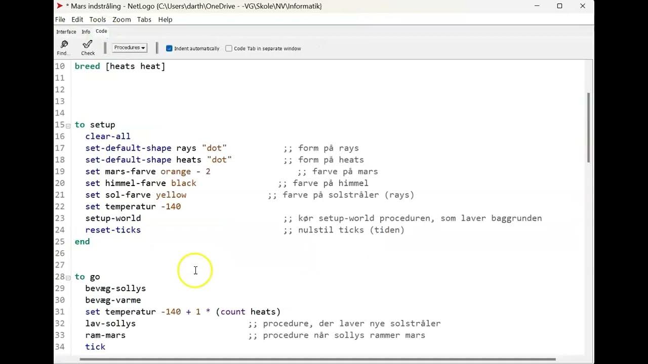 NetLogo bevægelse i Mars jorden - YouTube