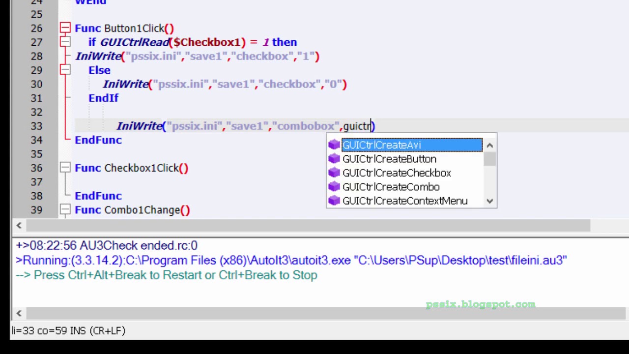 AutoIt_Basic 24 การสร้างไฟล์ ini เพื่อบันทึก และโหลดข้อมูลเข้ามาในโปรแกรม YouTube - YouTube
