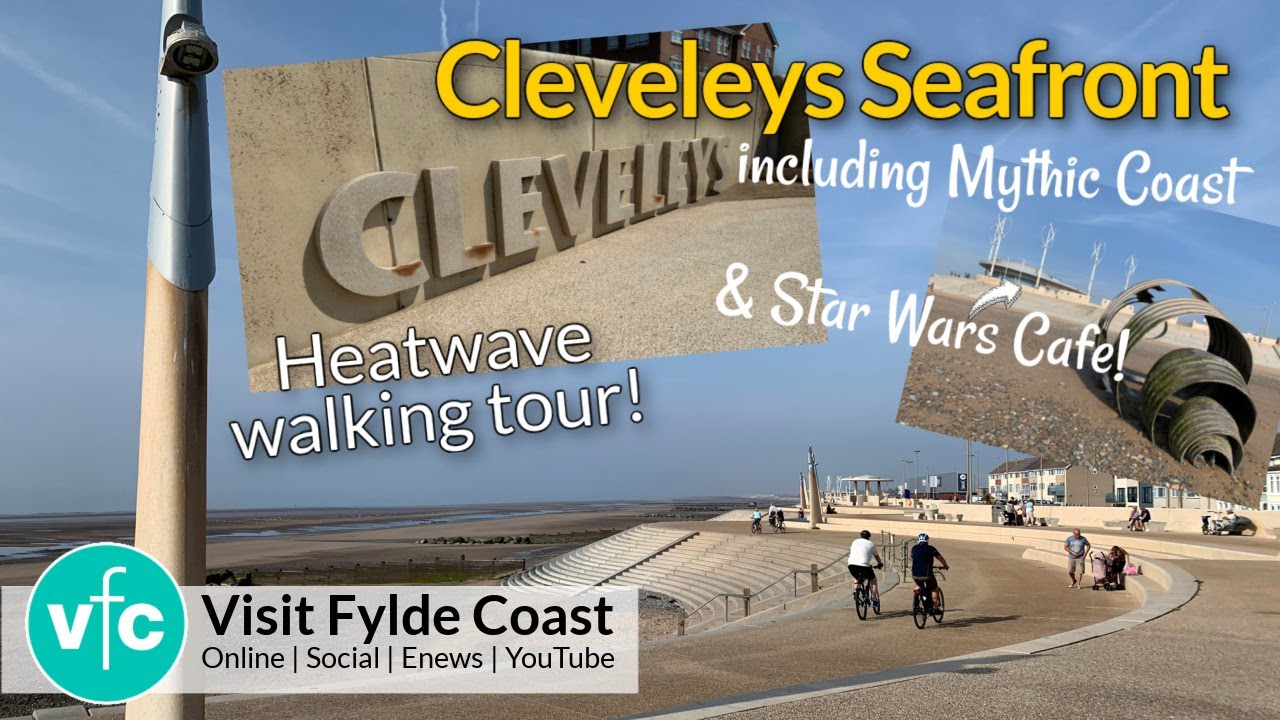 Heatwave hits Cleveleys Seafront ☀️ Walking Tour of the Mythic Coast ...