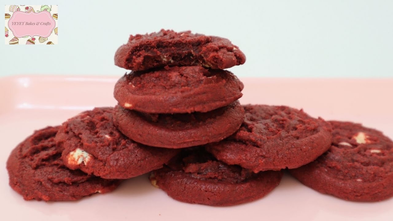 EASY CHEWY RED VELVET COOKIES - YouTube