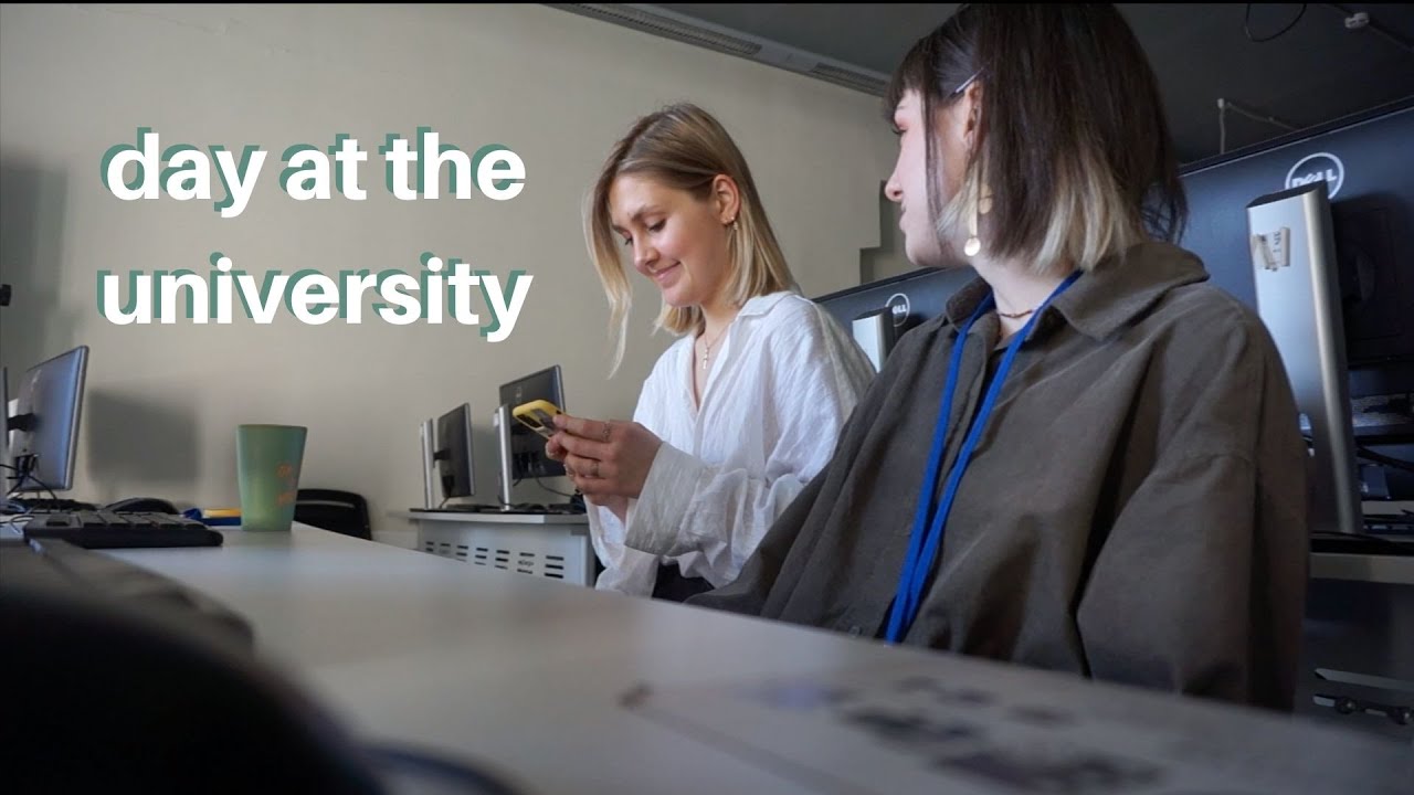 study vlog a day in life of a university student vlog, art & design ...